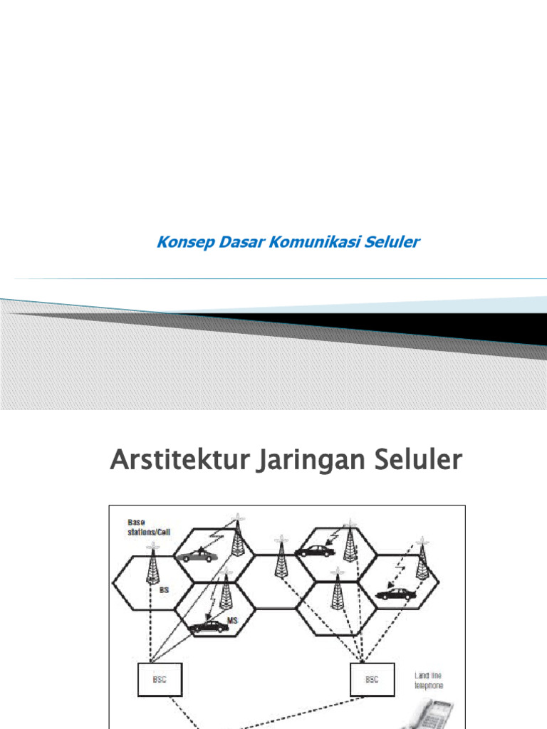 Konsep Sistem Komunikasi Seluler (Siskomsel) | PDF