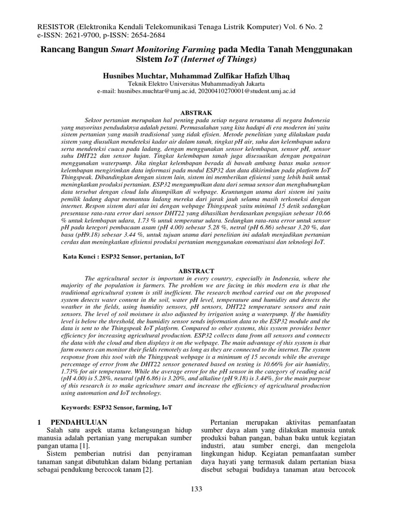 Rancang Bangun Smart Monitoring Farming Pdf