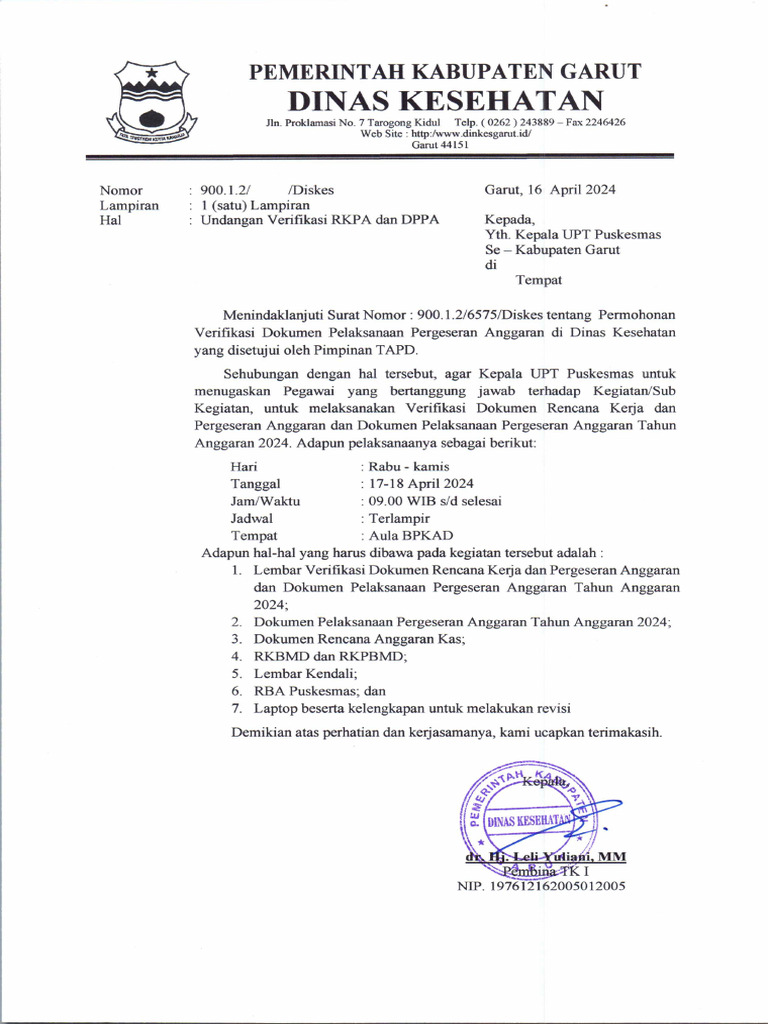 Jadwal Verifikasi20240416 - 12201302 | PDF