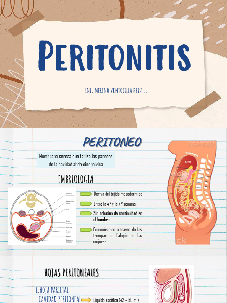 PERITONITIS | PDF | Peritoneo | Septicemia