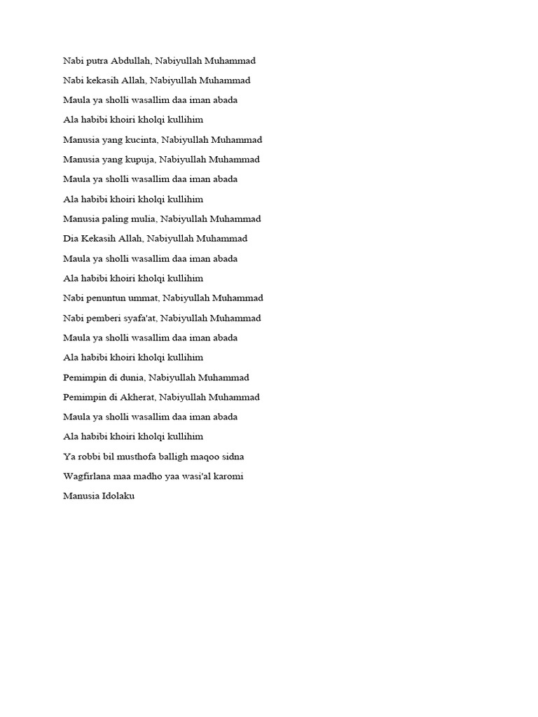 Nabi Putra Abdullah | PDF