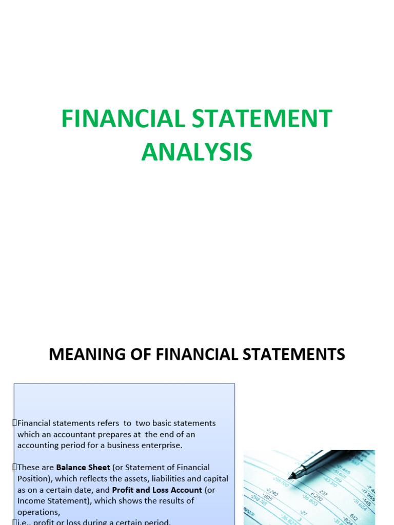 Unit-2 Financial Statement Analysis Tools | PDF | Leverage (Finance ...