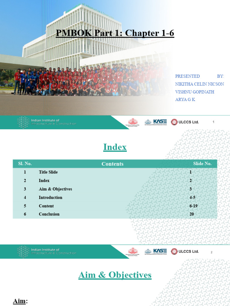 Pmbok Chapter 1-6 | PDF | Project Management | Business