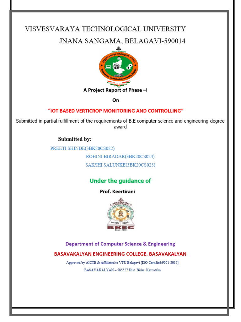 Phase 1 Report | Download Free PDF | Arduino | Internet Of Things