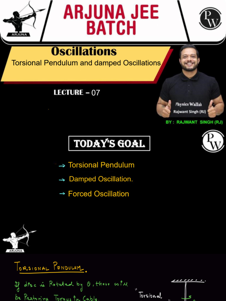 Oscillations 07 Class Notes Pdf