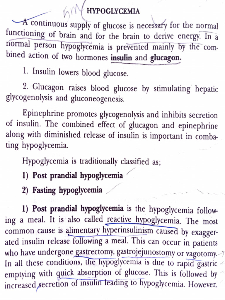 Hypoglycemia - 5 Mark | PDF | Hypoglycemia | Insulin