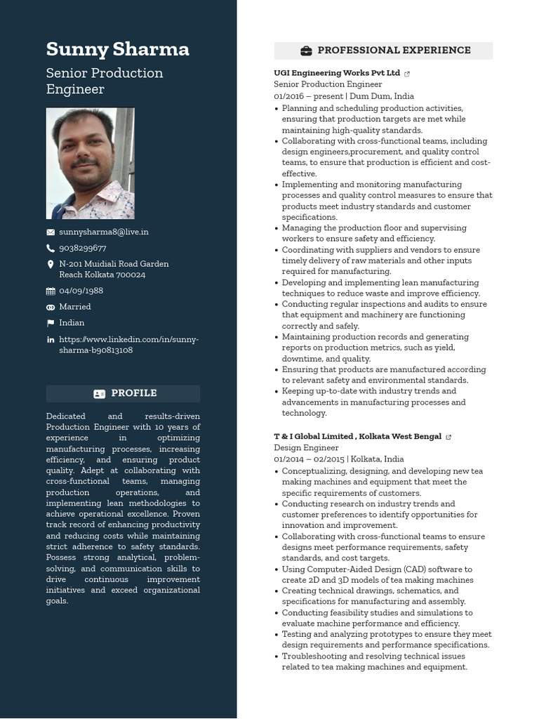 Sunny Sharma Resume | PDF | Technical Drawing | 3 D Modeling
