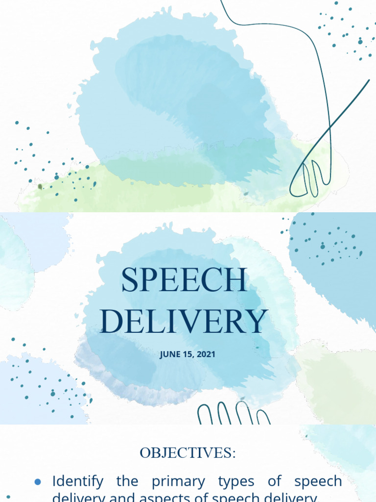 Speech Delivery | PDF | Speech | Fear
