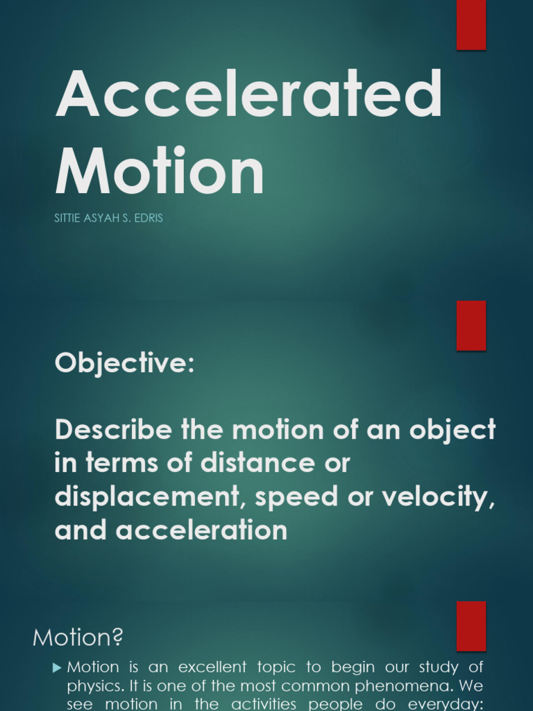 Understanding Accelerated Motion Concepts | PDF | Acceleration | Velocity