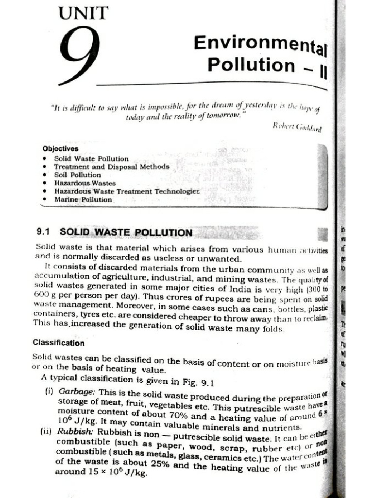 Solid Waste Pollution | PDF