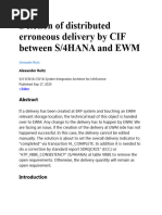 Resolving IBD Status Discrepancies in SAP | PDF | Error Detection And ...