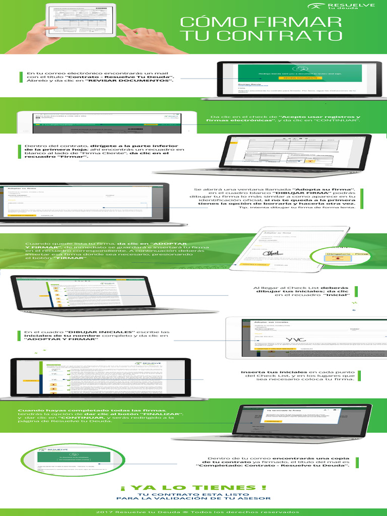 Cómo firmar tu contrato electrónicamente | PDF