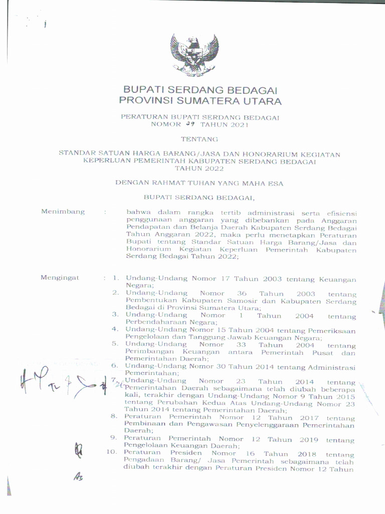 Perbup SSH 2022 | PDF