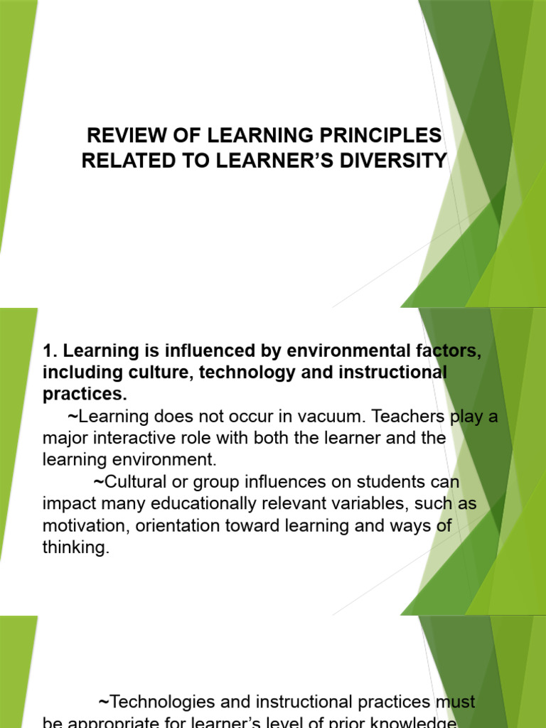 REVIEW-OF-LEARNING-PRINCIPLES-RELATED-TO-LEARNERS-DIVERSITY | PDF ...