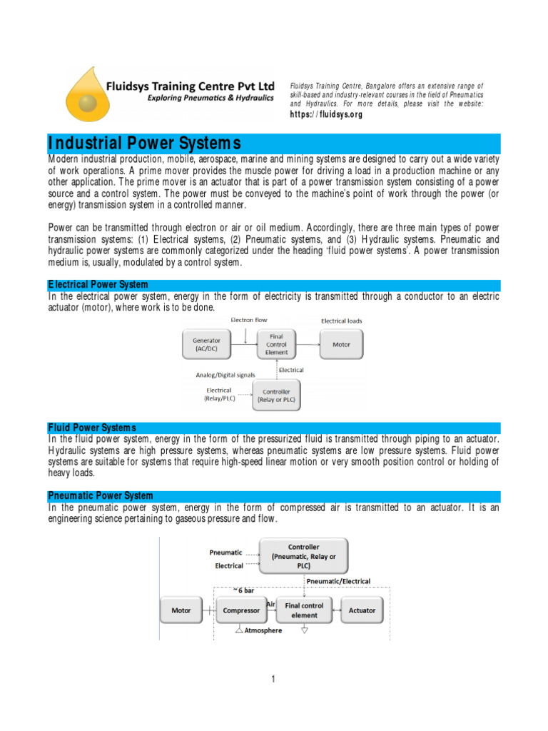 1 Industrial Power Systems | PDF | Actuator | Engines