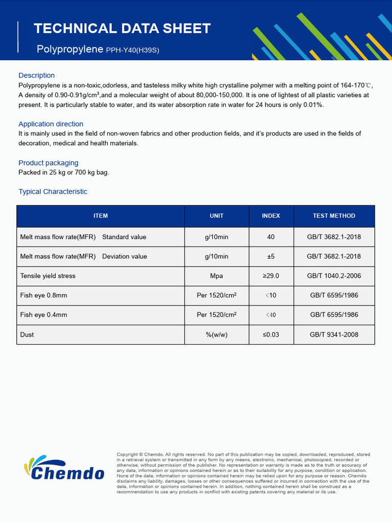 TDS Y40x | PDF | Materials | Materials Science