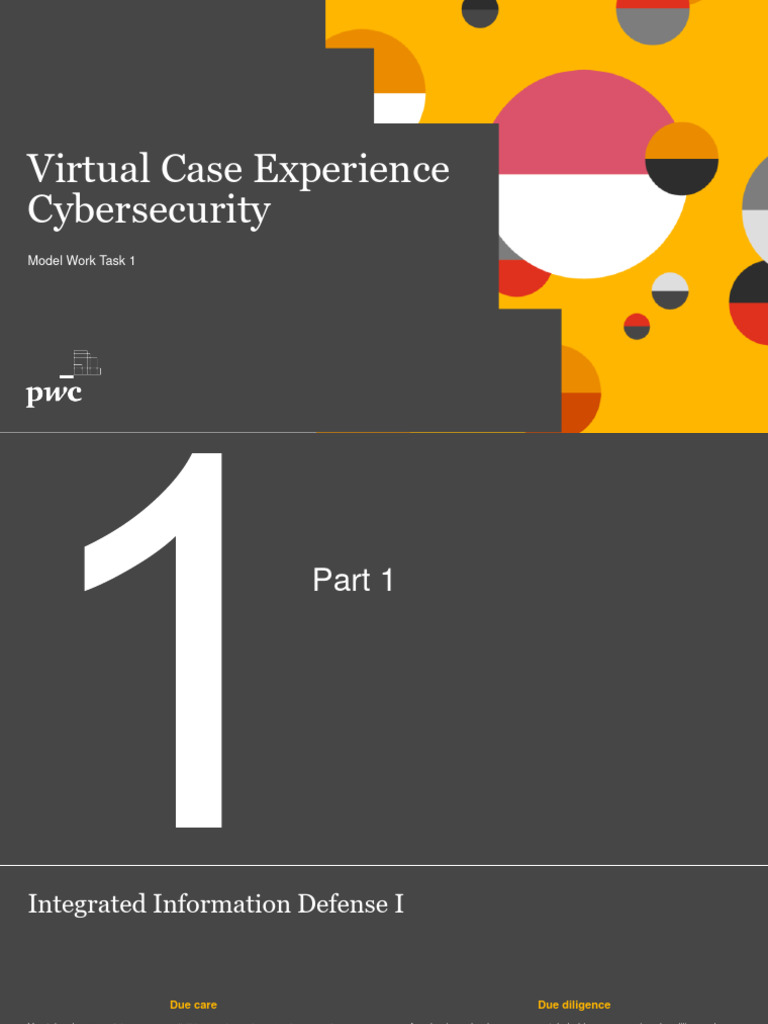 PWC Virtual Case Experience Cybersecurity | PDF | Due Diligence ...