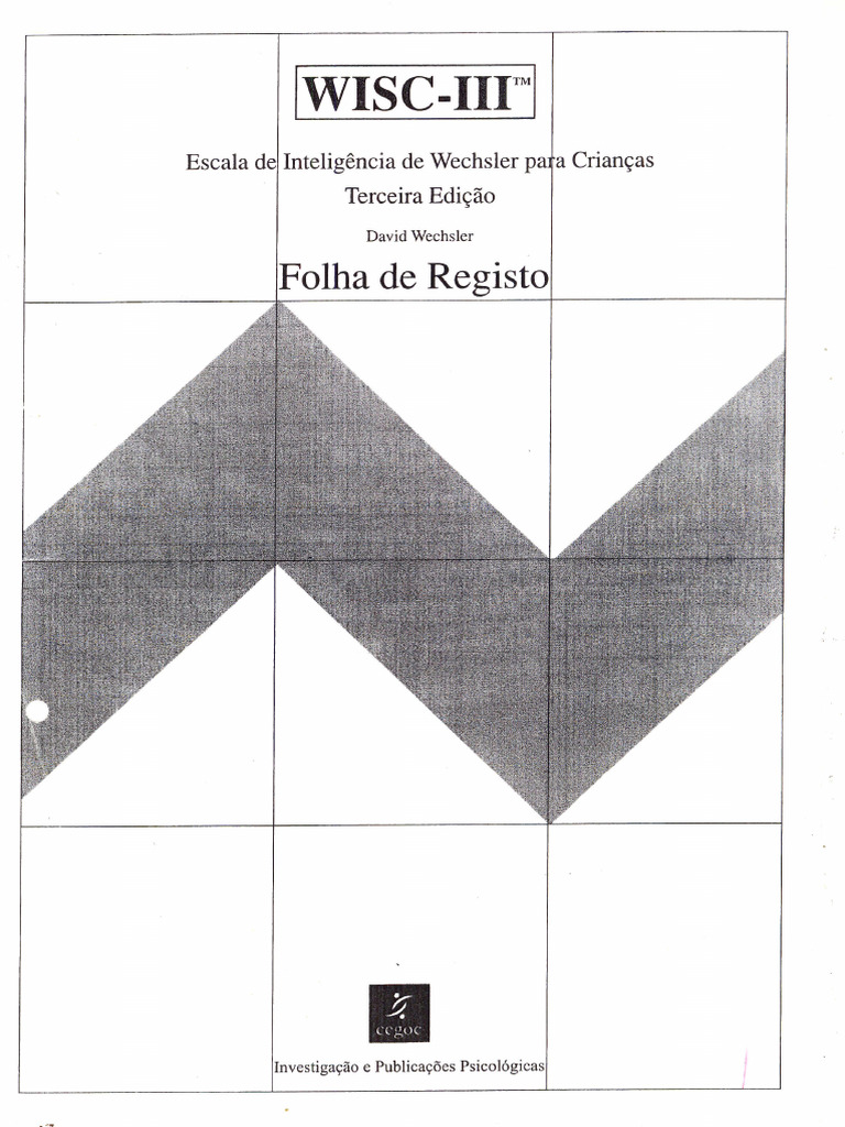 WISC-III Folha Registo | PDF