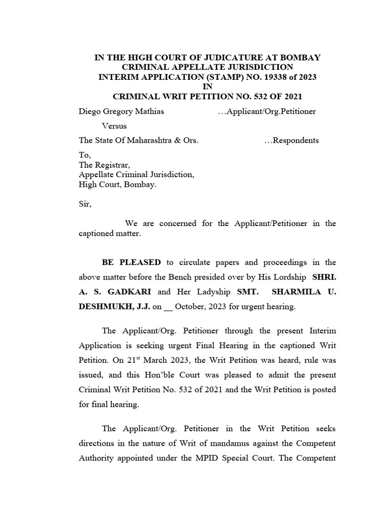 Praecipe IA | PDF | Writ | Government Institutions