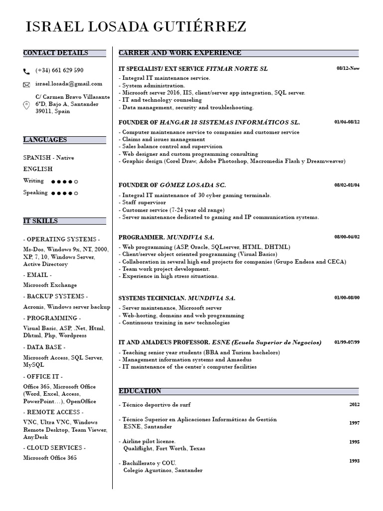 CV_22 | PDF | Microsoft Windows | Microsoft Office