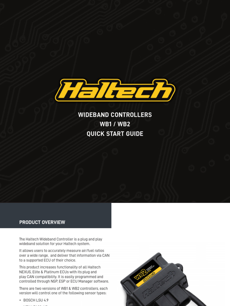 Haltech Widebandcontroller | PDF | Electrical Connector | Electrical Wiring