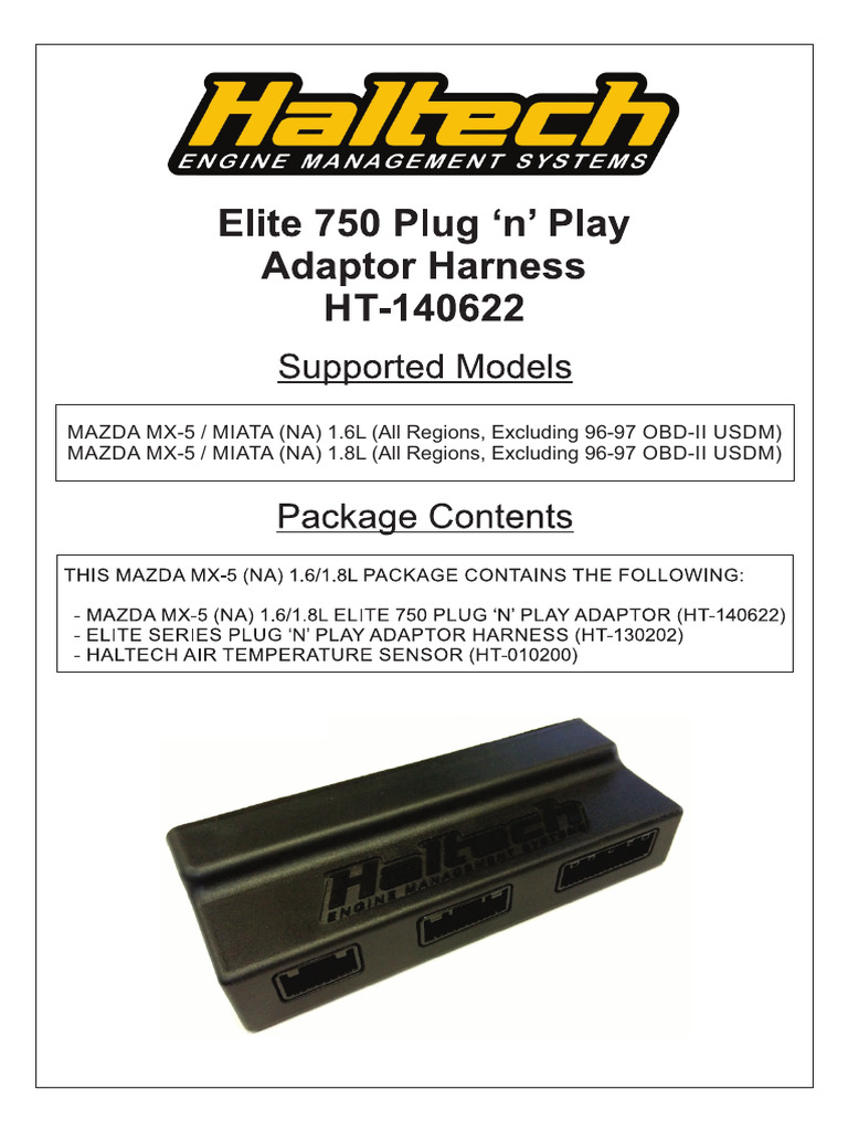 Haltech PNP elite 750 | PDF | Electrical Connector | Throttle
