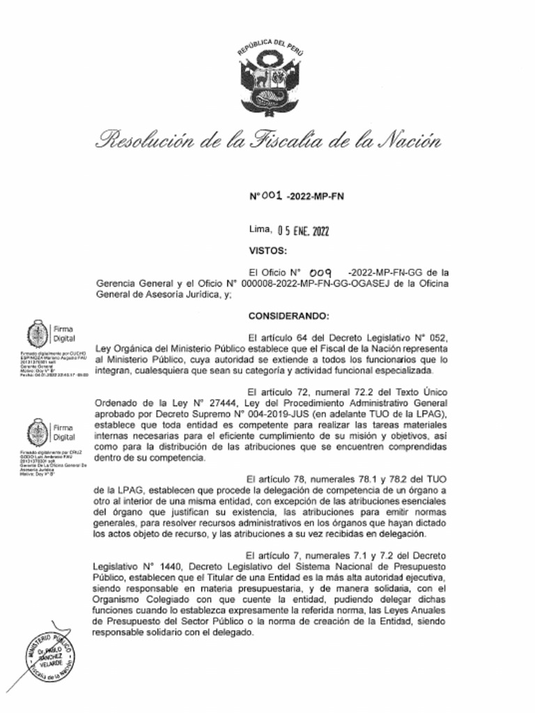 RFN 001-2022-MP-FN PDF | PDF