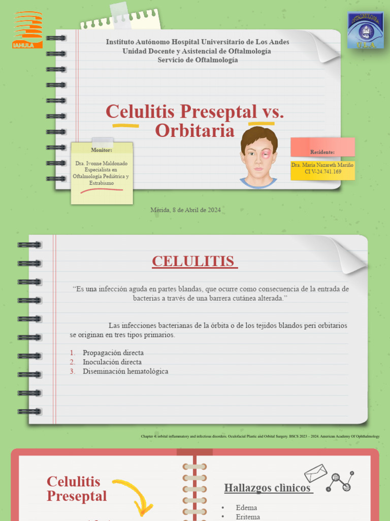 Celulitis Preseptal y Orbitaria: Diferencias | PDF | Epidemiología ...