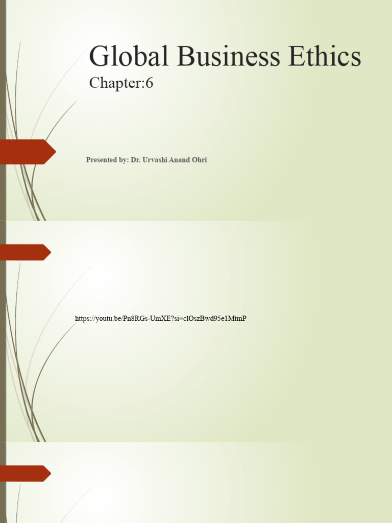 Global Business Ethics | PDF | Business Ethics | Corporate Social ...