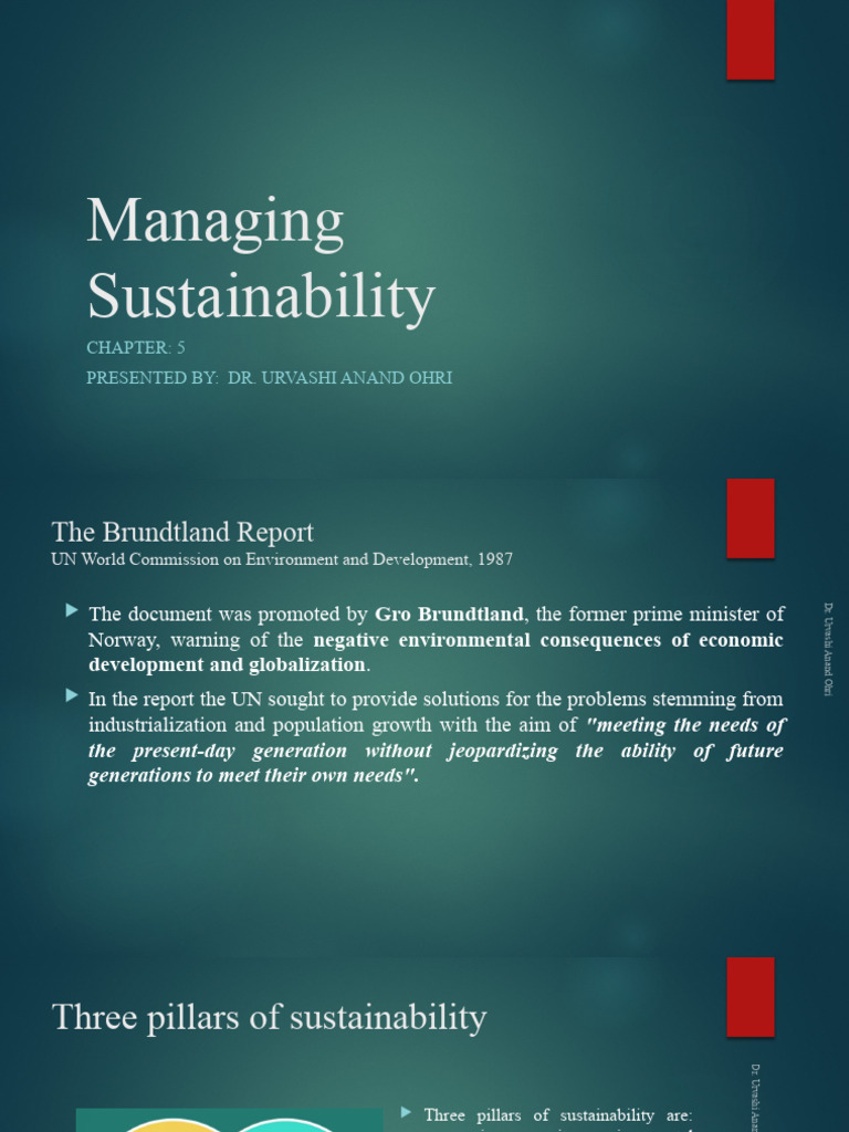 Managing Sustainability | PDF | Sustainability | Natural Environment