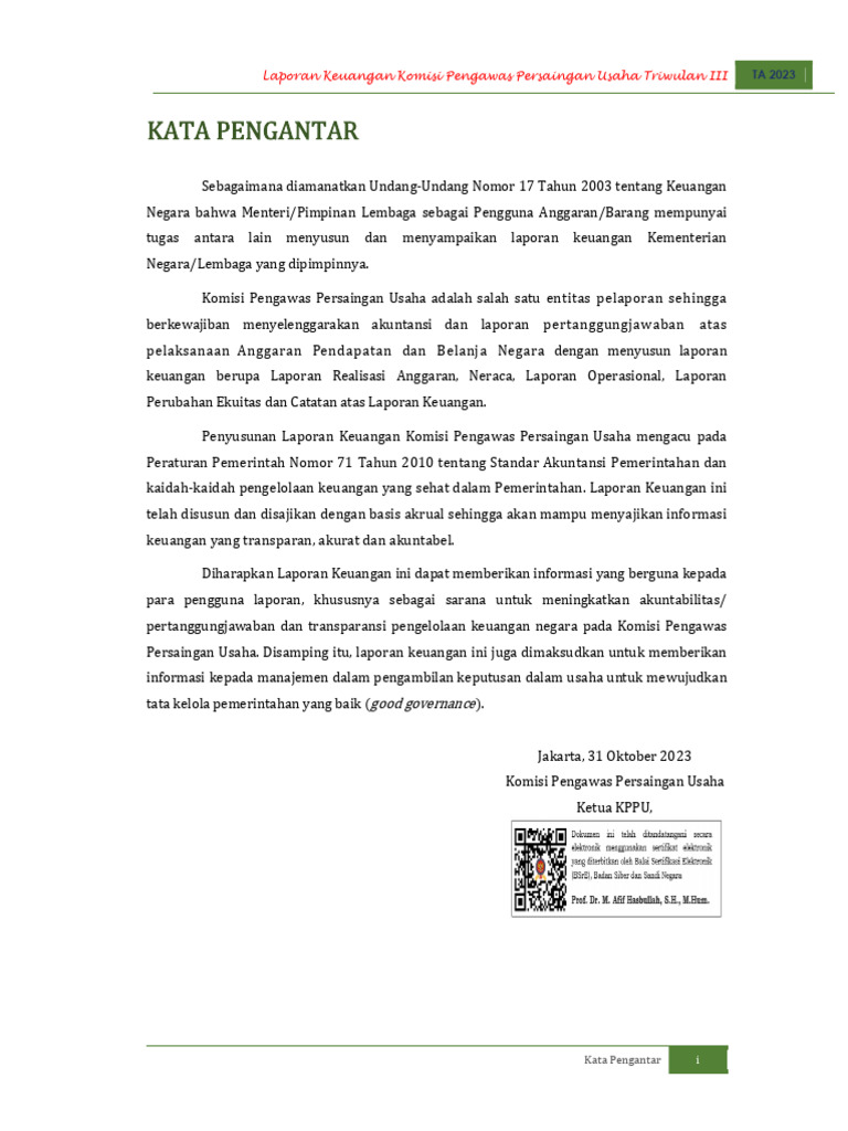 KATA PENGANTAR - Sign | PDF