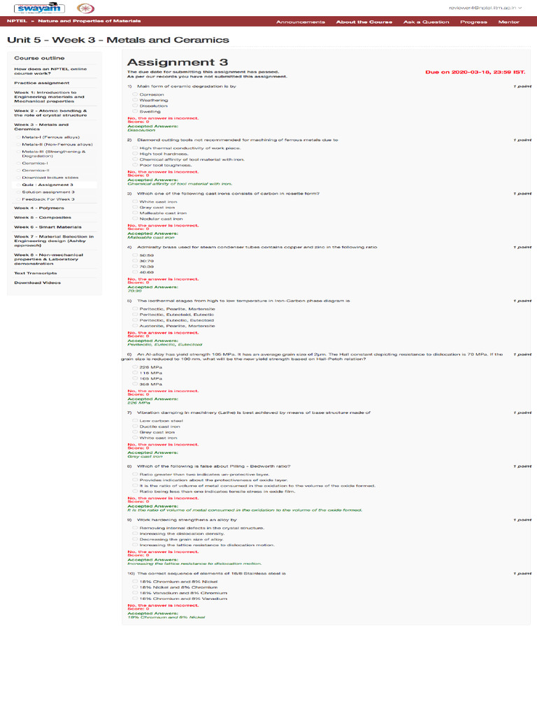 Noc20 Me13 Assigment 3 | PDF