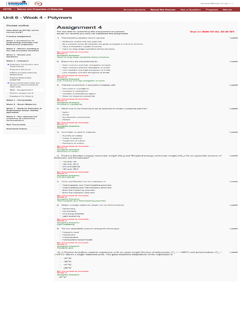 Noc20 Me13 Assigment 4 | PDF