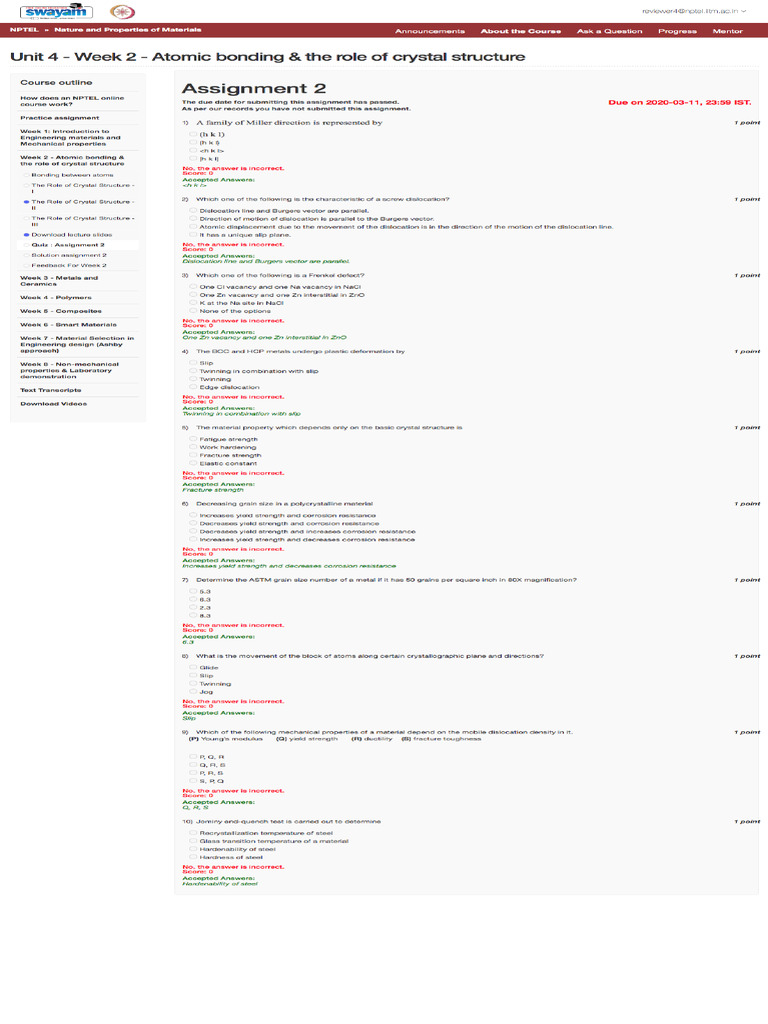 Noc20 Me13 Assigment 2 | PDF