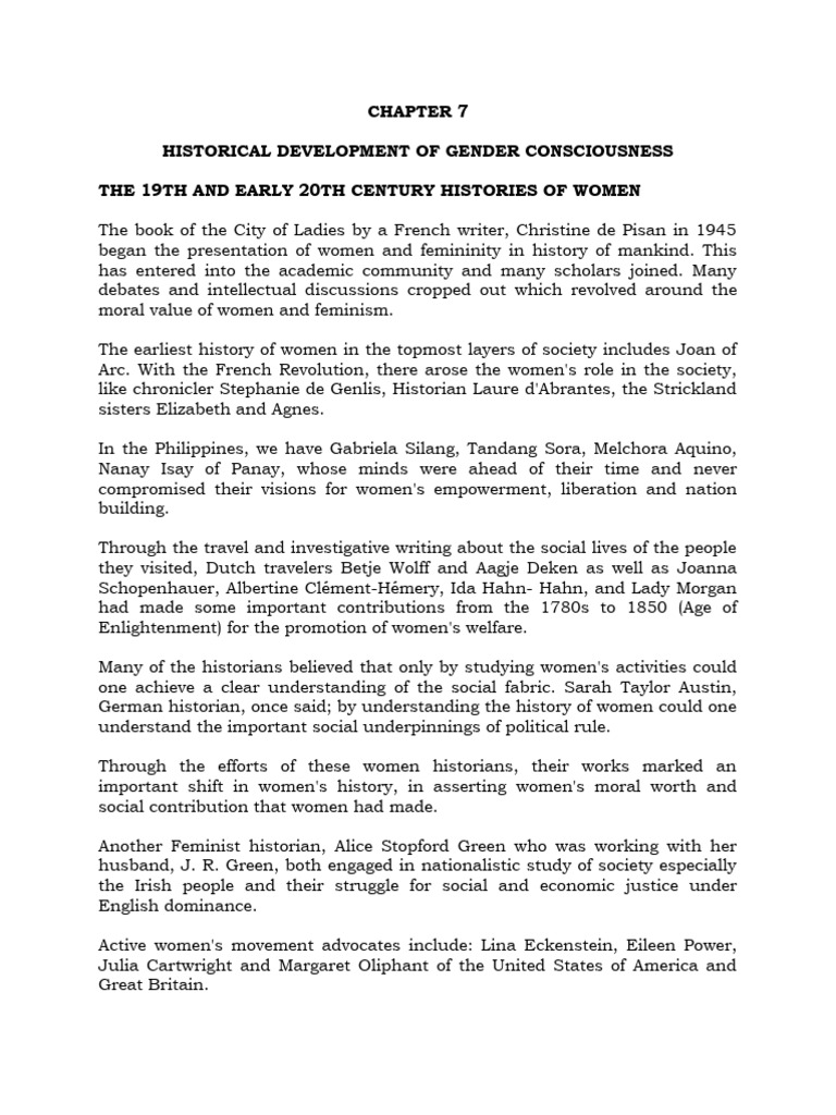 Women's History & Gender Evolution | PDF | Gender Equality | Gender Studies