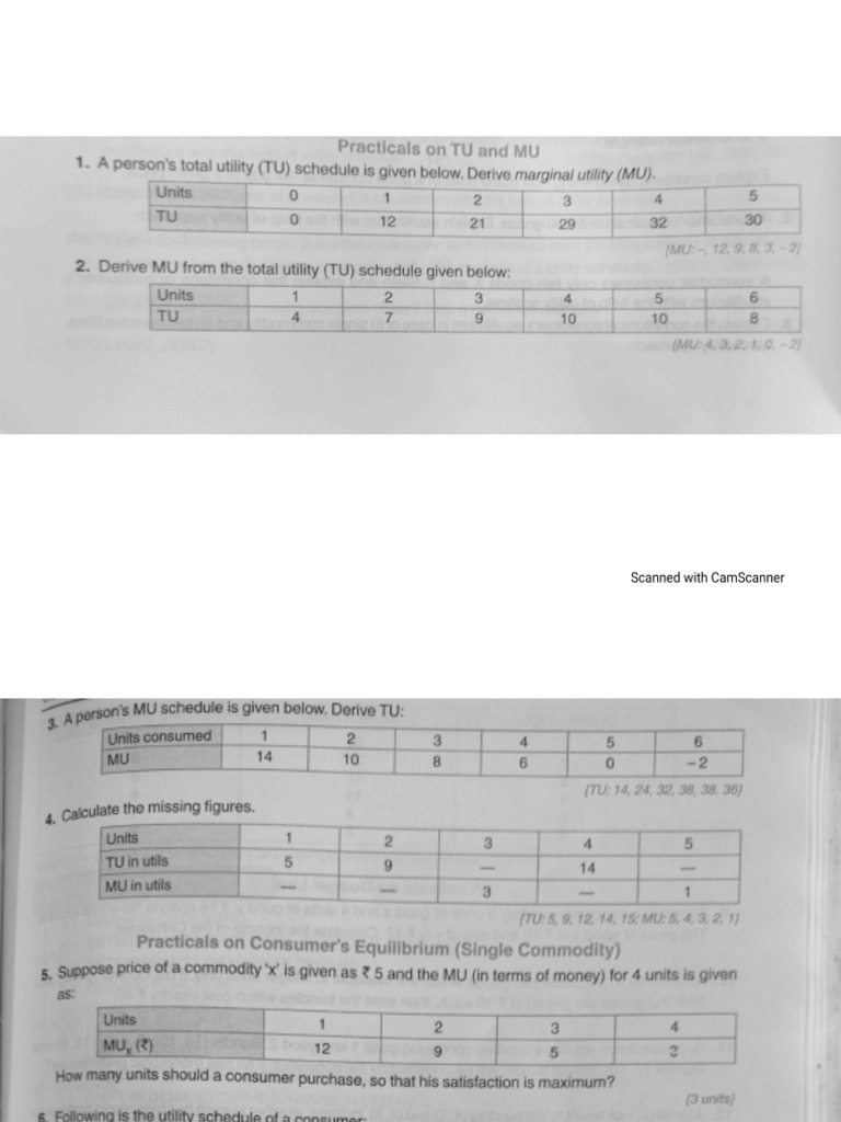 TU -MU Numericals | PDF
