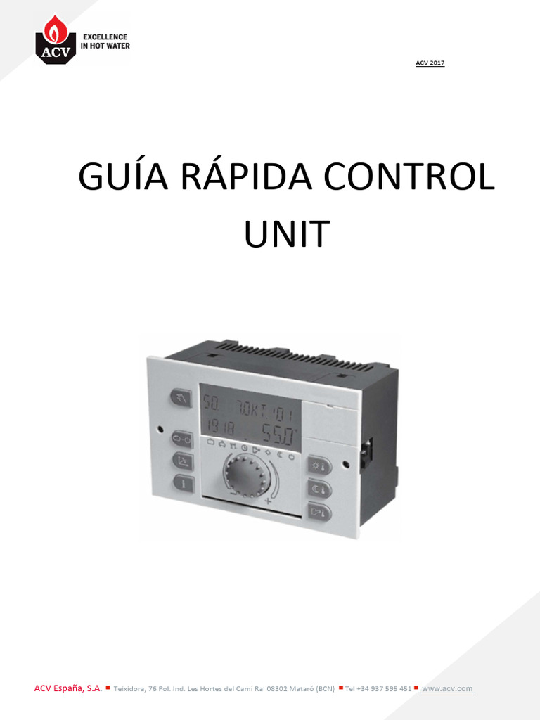 Guía Control Unit | PDF | Bomba | Ingeniería mecánica