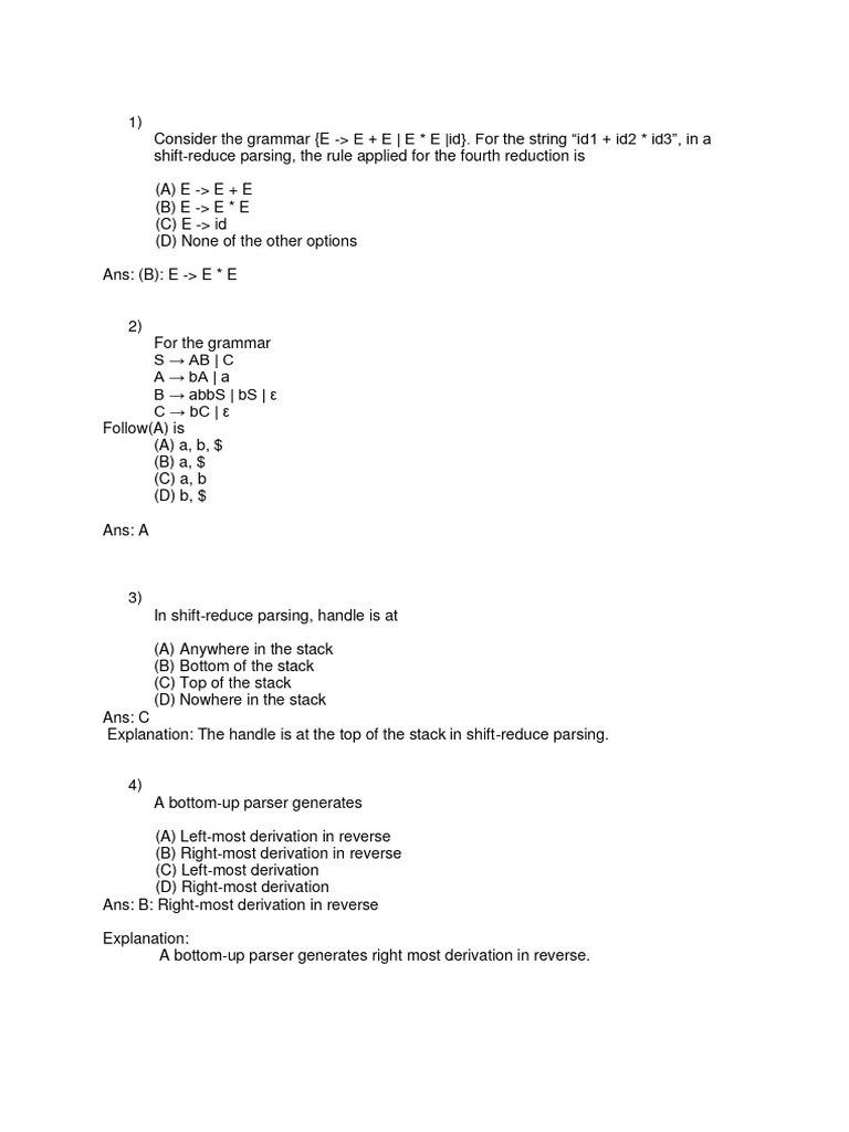 Assignment 5 | PDF | Parsing | Mathematical Logic