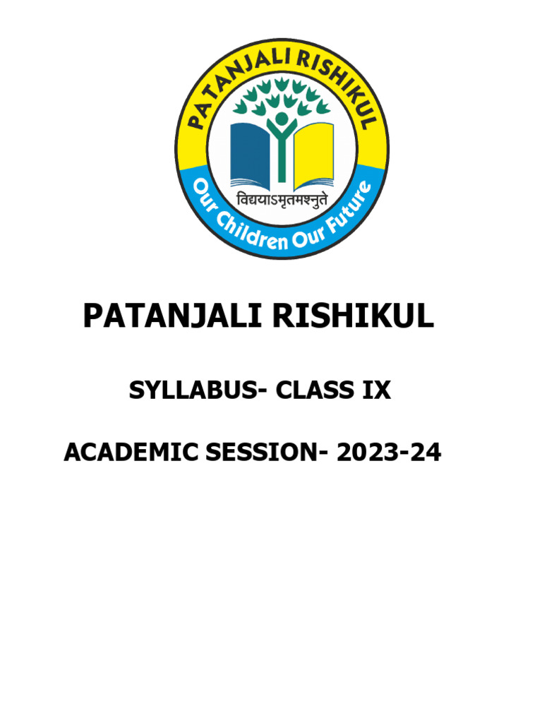 Syllabus - Class 9 2023-24 | PDF