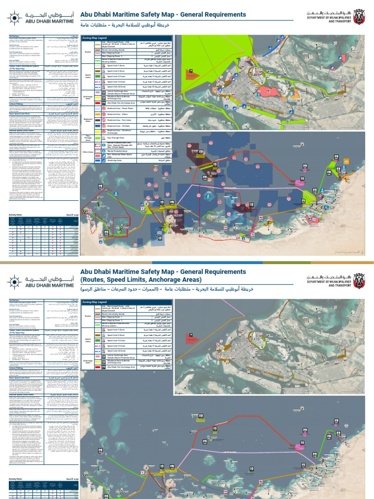 Abu Dhabi Maritime Safety Maps General | PDF