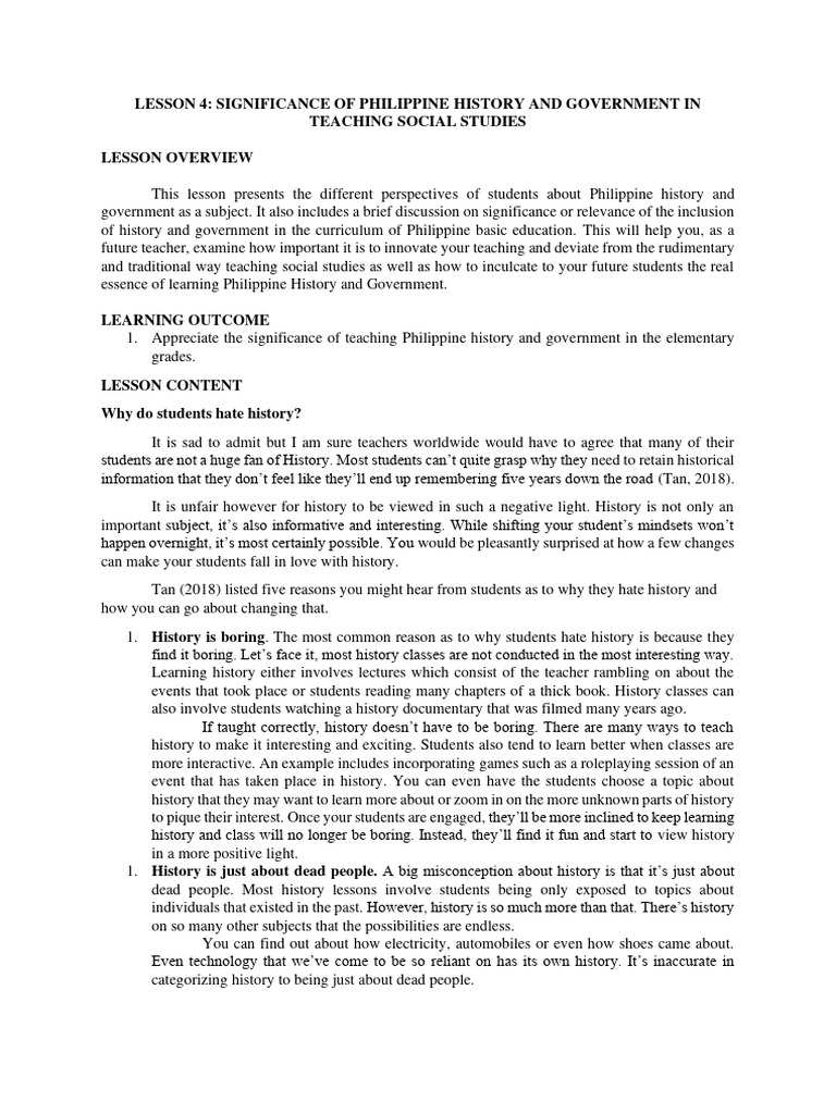Chapter 1 Lesson 4 | PDF | Knowledge | Curriculum