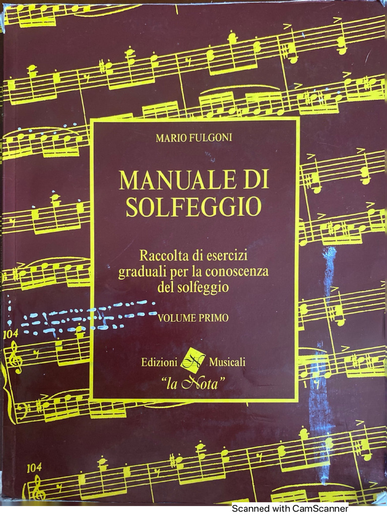 Fulgoni Solfeggio Volume Primo | PDF