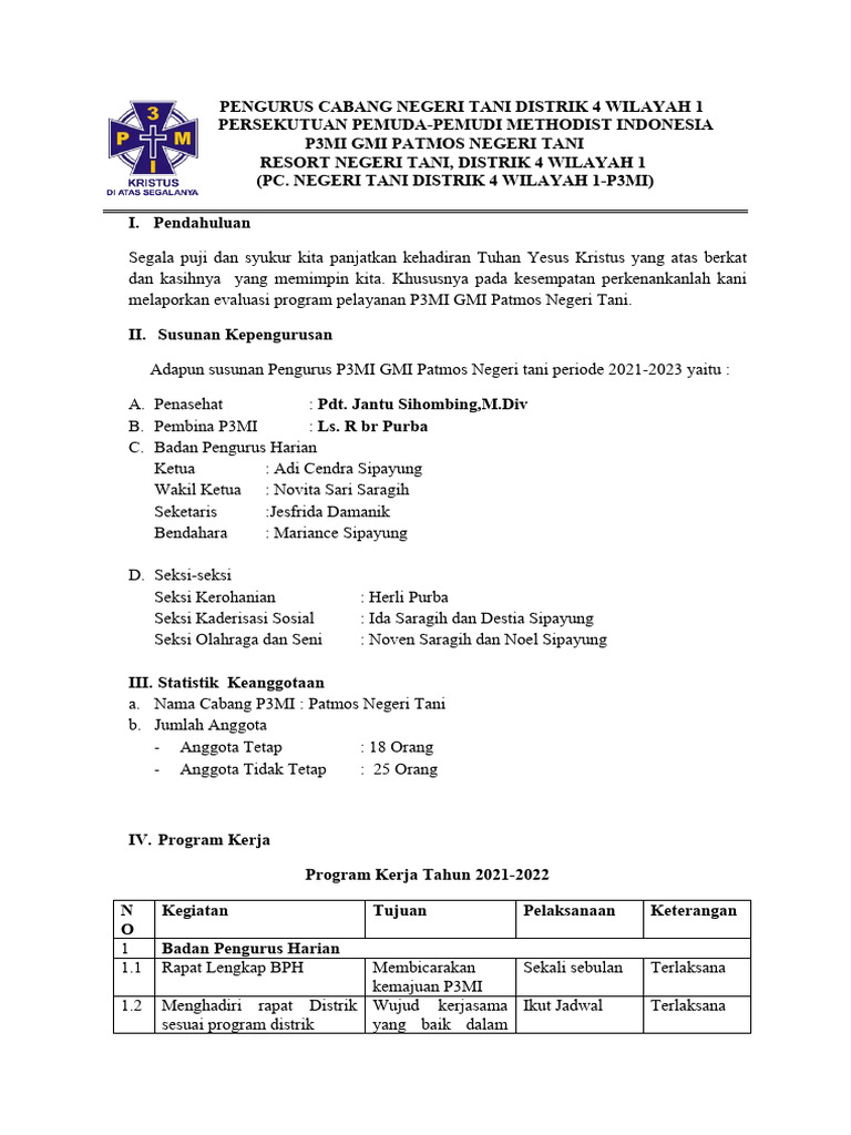 Laporan Keuangan P3mi Patmos N.tani Rev | PDF