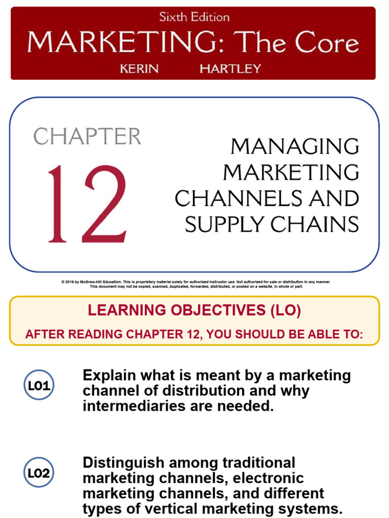 CH12PPT | PDF | Logistics | Supply Chain
