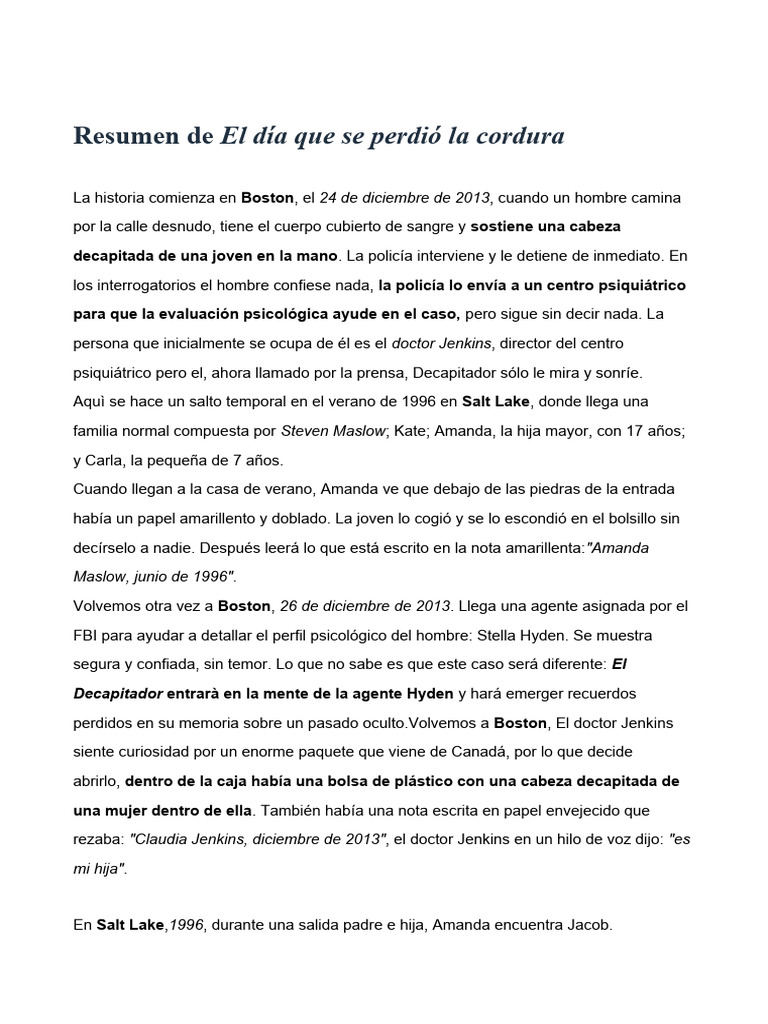 resumen libros | PDF | Jacob