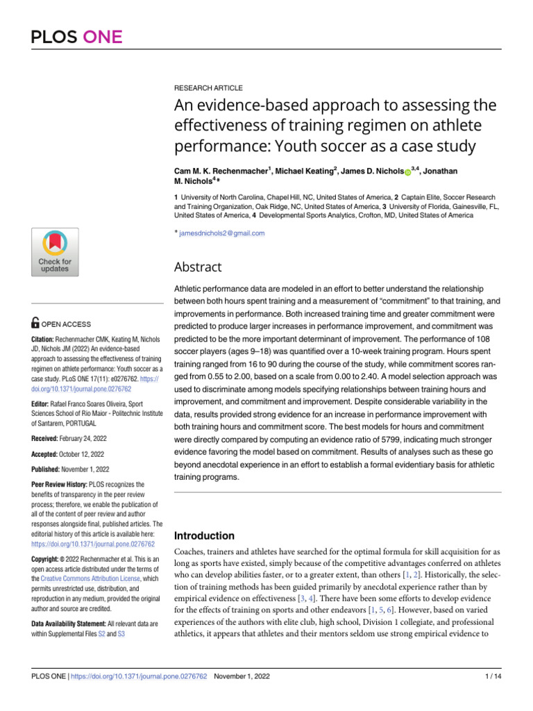 An Evidence-Based Approach To Assessing The Effectiveness of Training ...