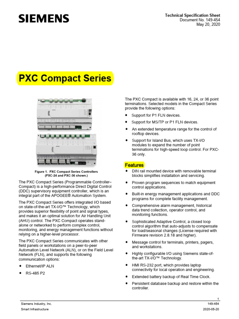 PXC Compact Series | PDF | Power Supply | Computer Terminal