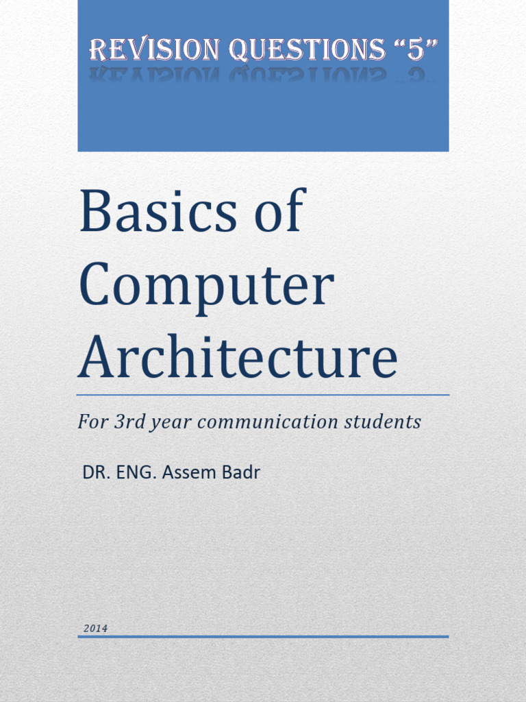 Computer Architecture Basics for Students | PDF | Random Access Memory ...