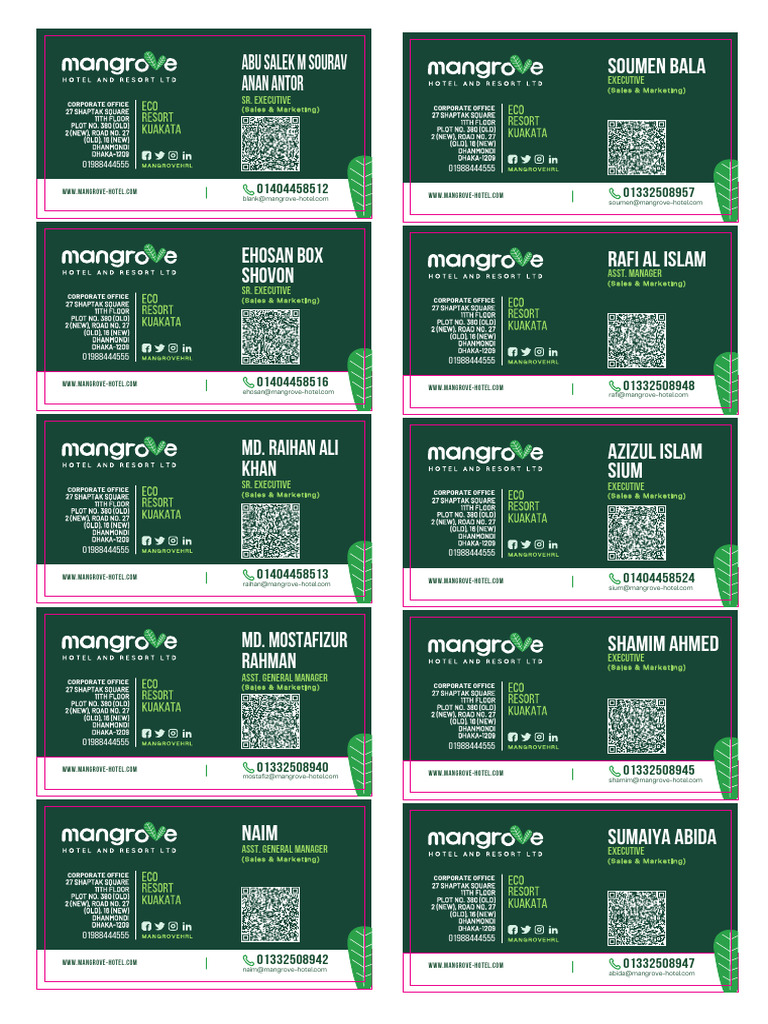 Visiting Card Final Layout | PDF | Bangladesh