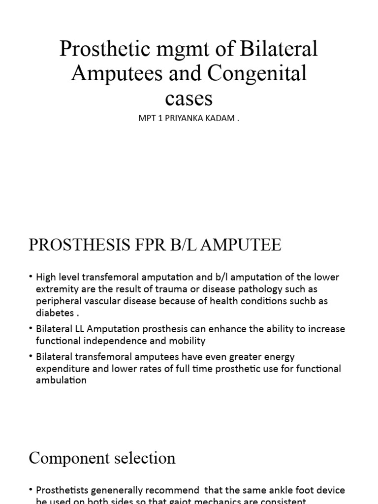 Prosthetic Solutions for Amputees | PDF | Prosthesis | Amputation